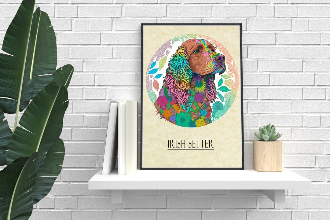 Irish Setter Art Irish Setter Digital Download Digital Dog - Etsy
