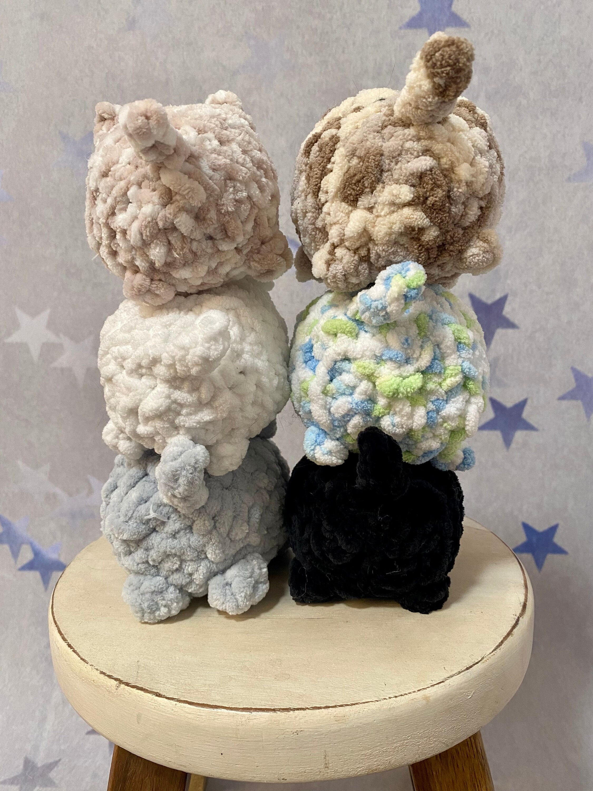 Round Crochet Cat Plushies - Etsy