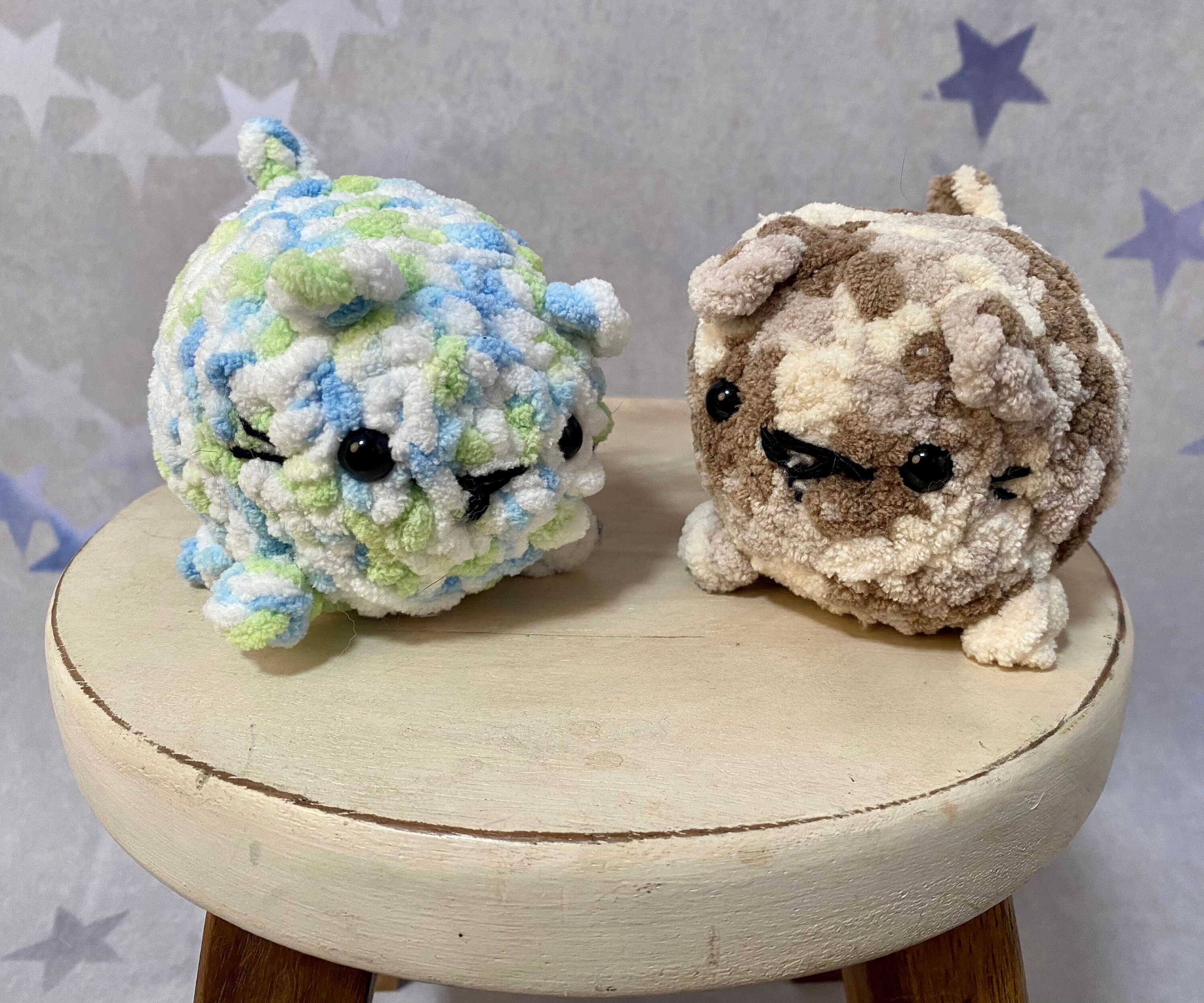 Round Crochet Cat Plushies - Etsy