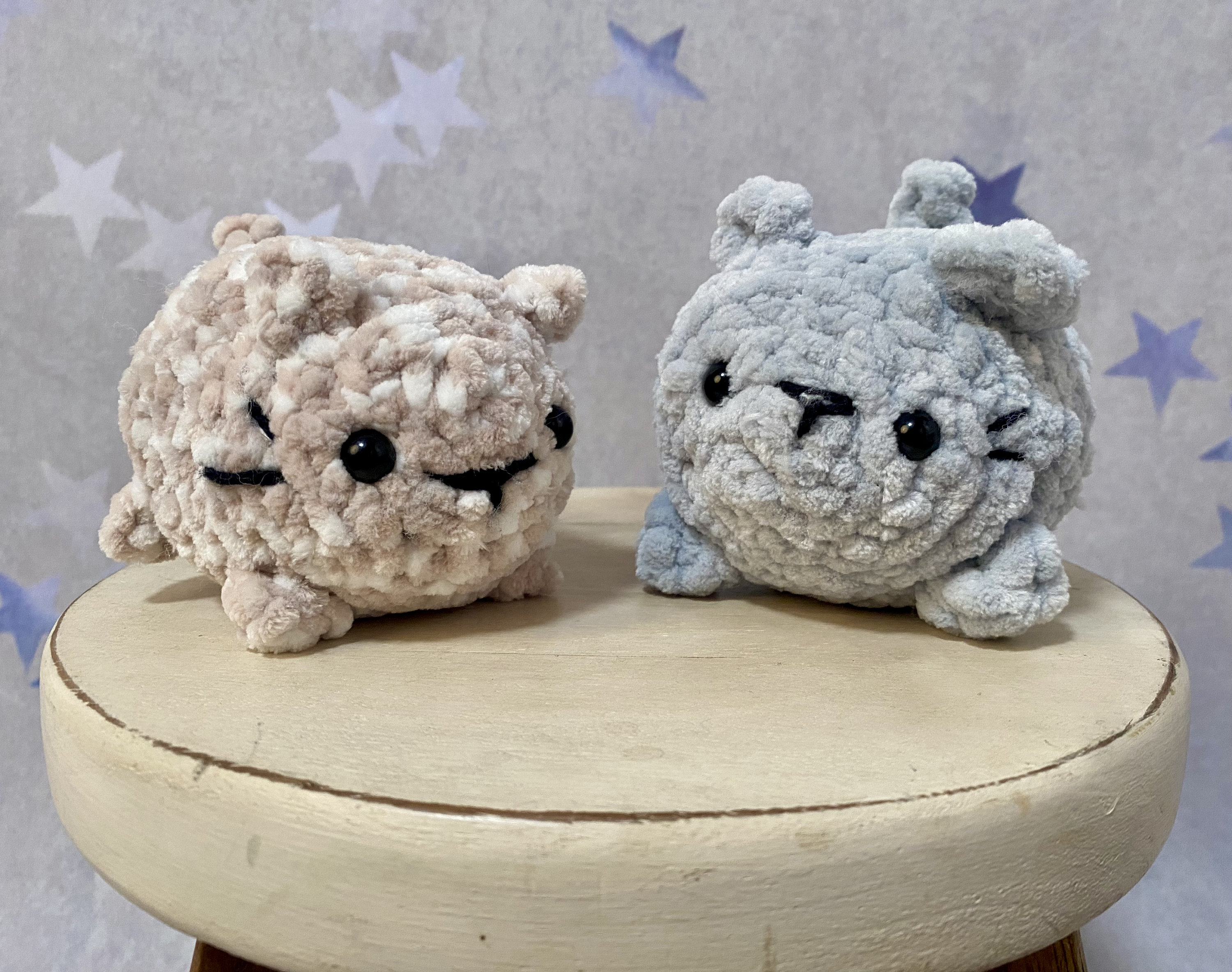 Round Crochet Cat Plushies - Etsy