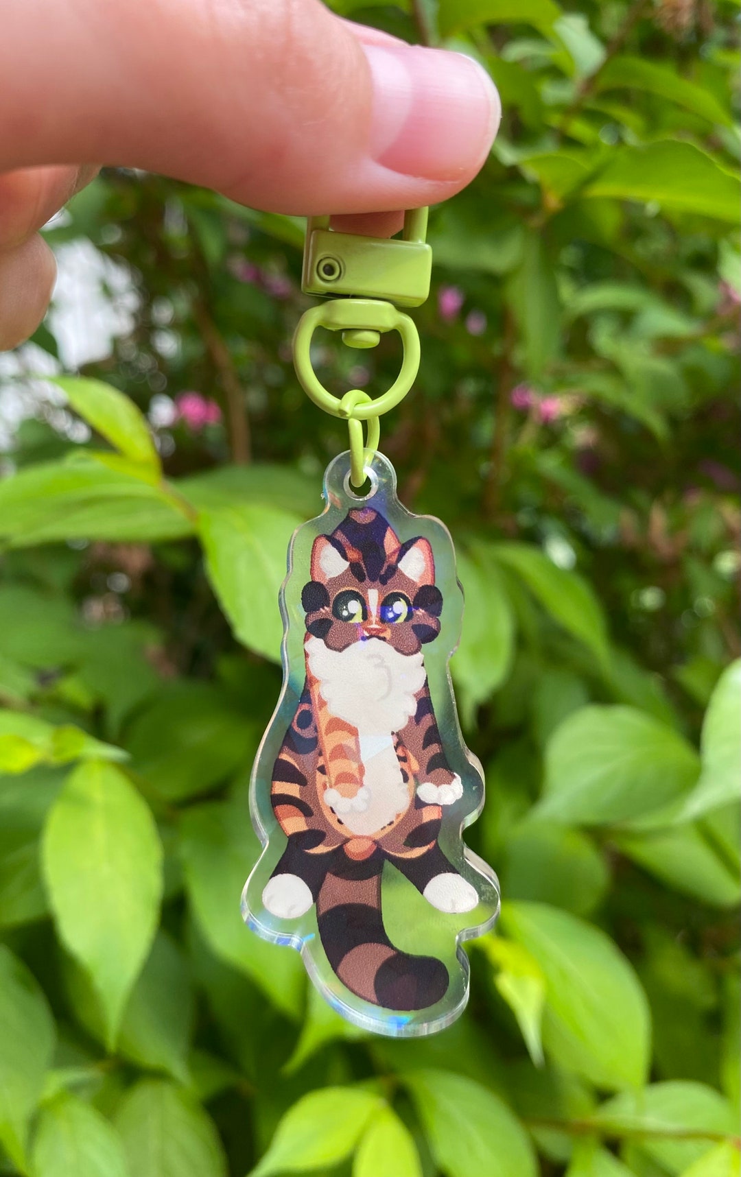 Dangle Patches the Cat Keychain - Etsy