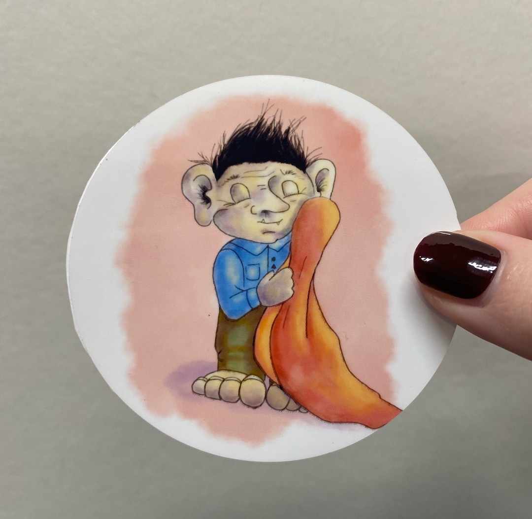 Cuddle Blanket Troll Sticker - Etsy
