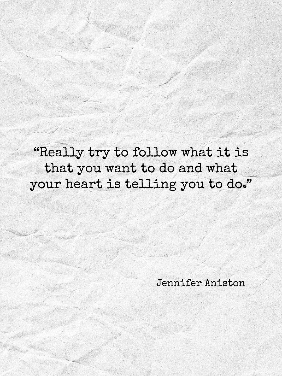 Jennifer Aniston Quote Etsy