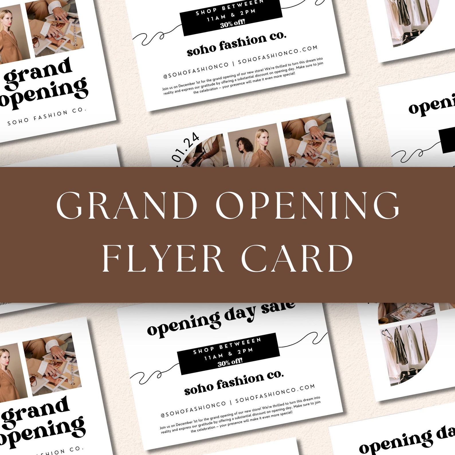 Small Business Grand Opening Flyer | Brand Awareness Invitation ...
