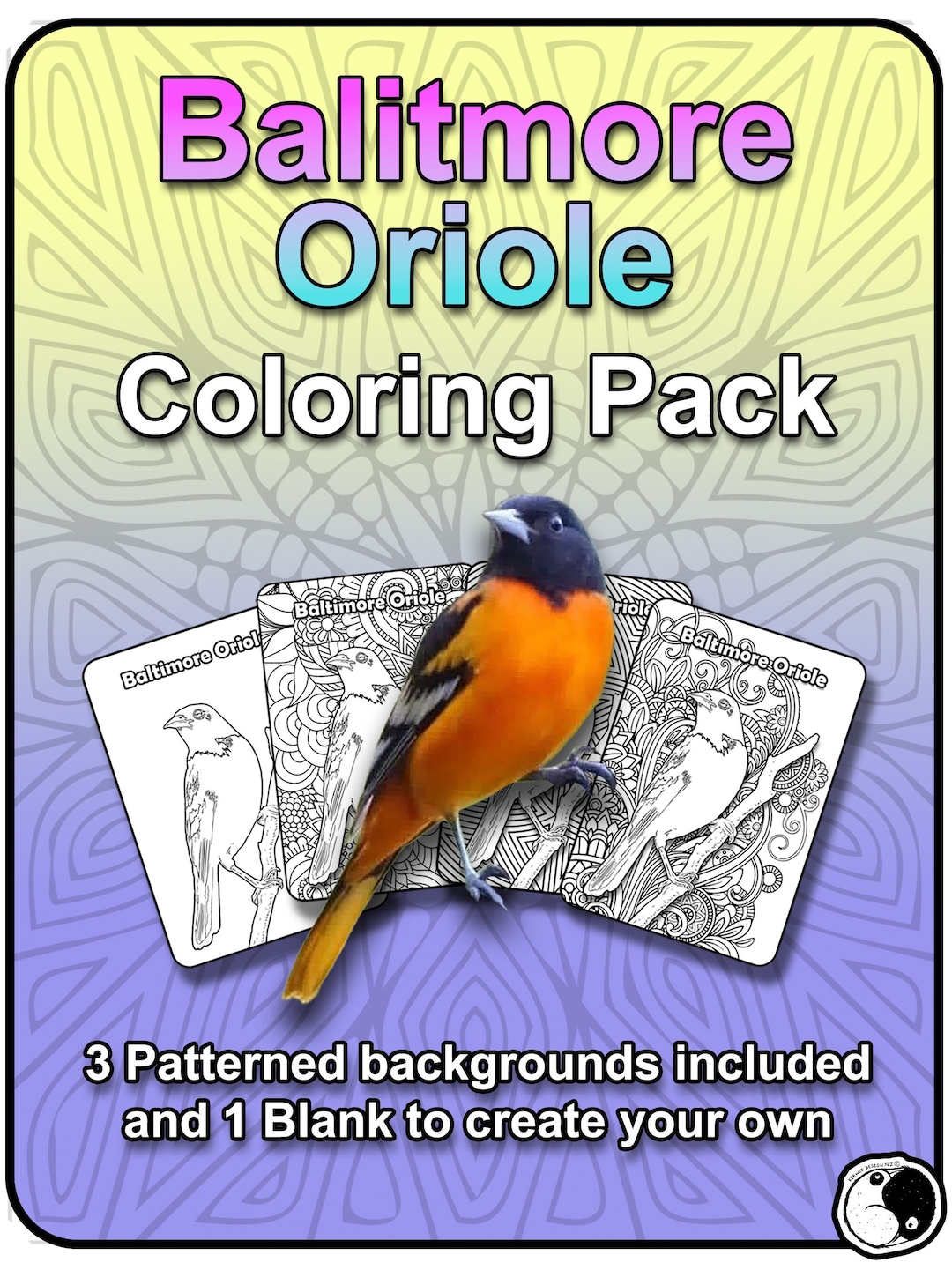 Baltimore Oriole Coloring Pack - Etsy
