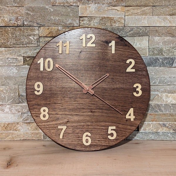 Walnut Clock - Etsy