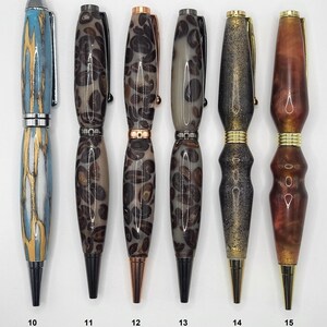 Handmade Epoxy Pens - Unique Twist Ballpoint Pen With Elements of ...