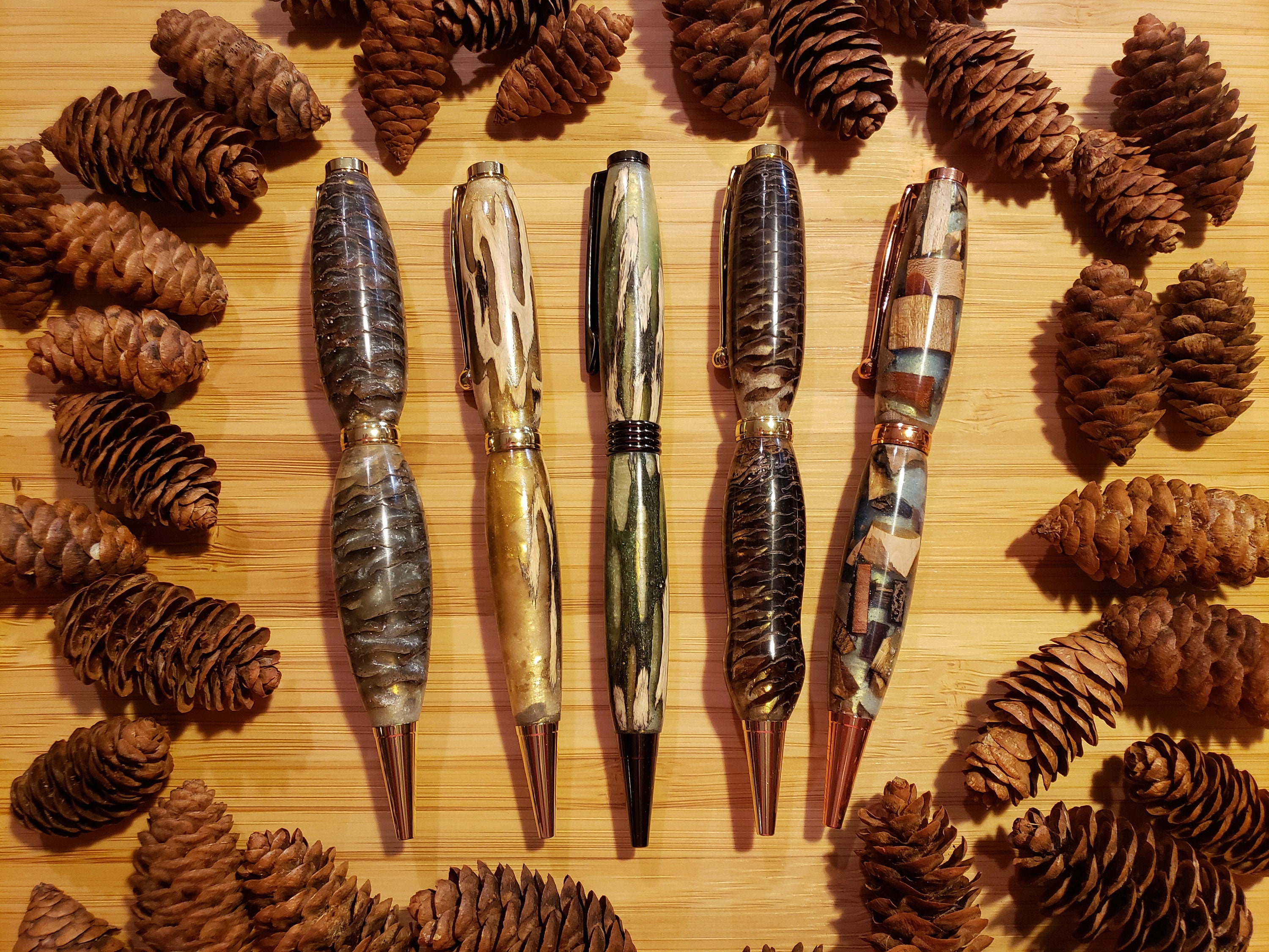 Handmade Epoxy Pens Unique Twist Ballpoint Pen With Elements - Etsy