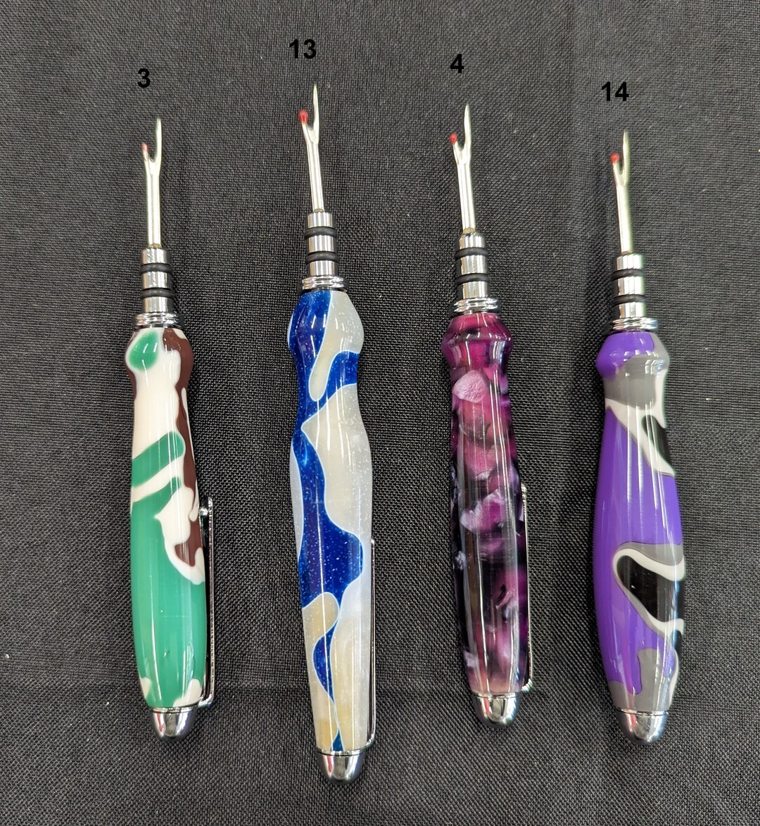 Handmade Acrylic Seam Rippers - Unique Colorful Single and Dual Seam ...