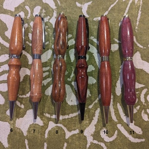 Handmade Wood Pens - Unique Exotic Wooden Twist Ballpoint Pen - P08 - Etsy