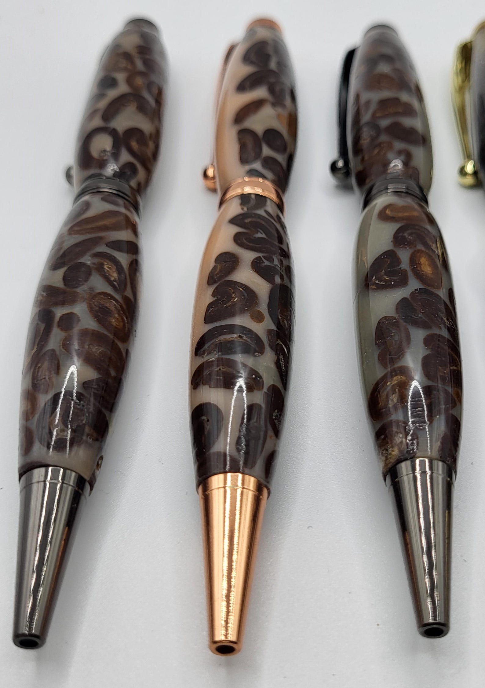 Handmade Epoxy Pens - Unique Twist Ballpoint Pen With Elements of ...