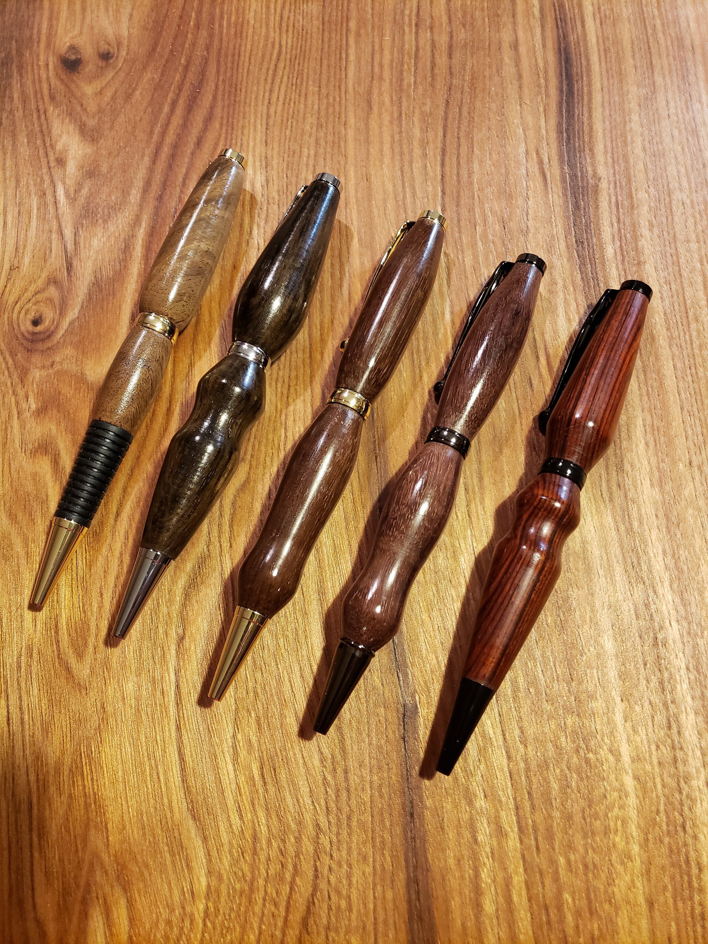 Handmade Wood Pens - Unique Exotic Wooden Twist Ballpoint Pen - P07 - Etsy