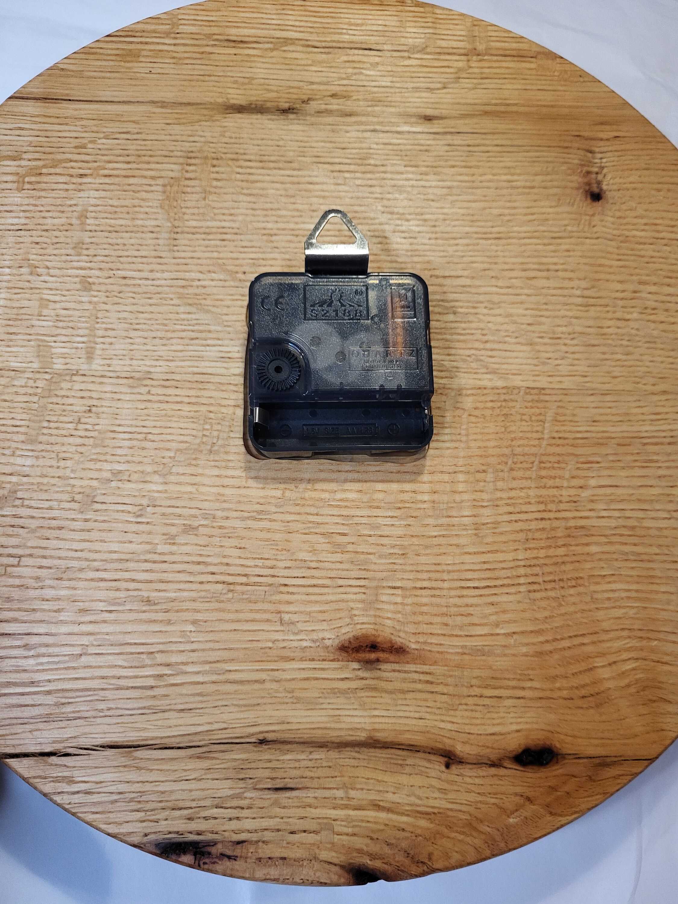 Solid Wood Wall Clock, Oak With Walnut Accents, Modern Clock ...