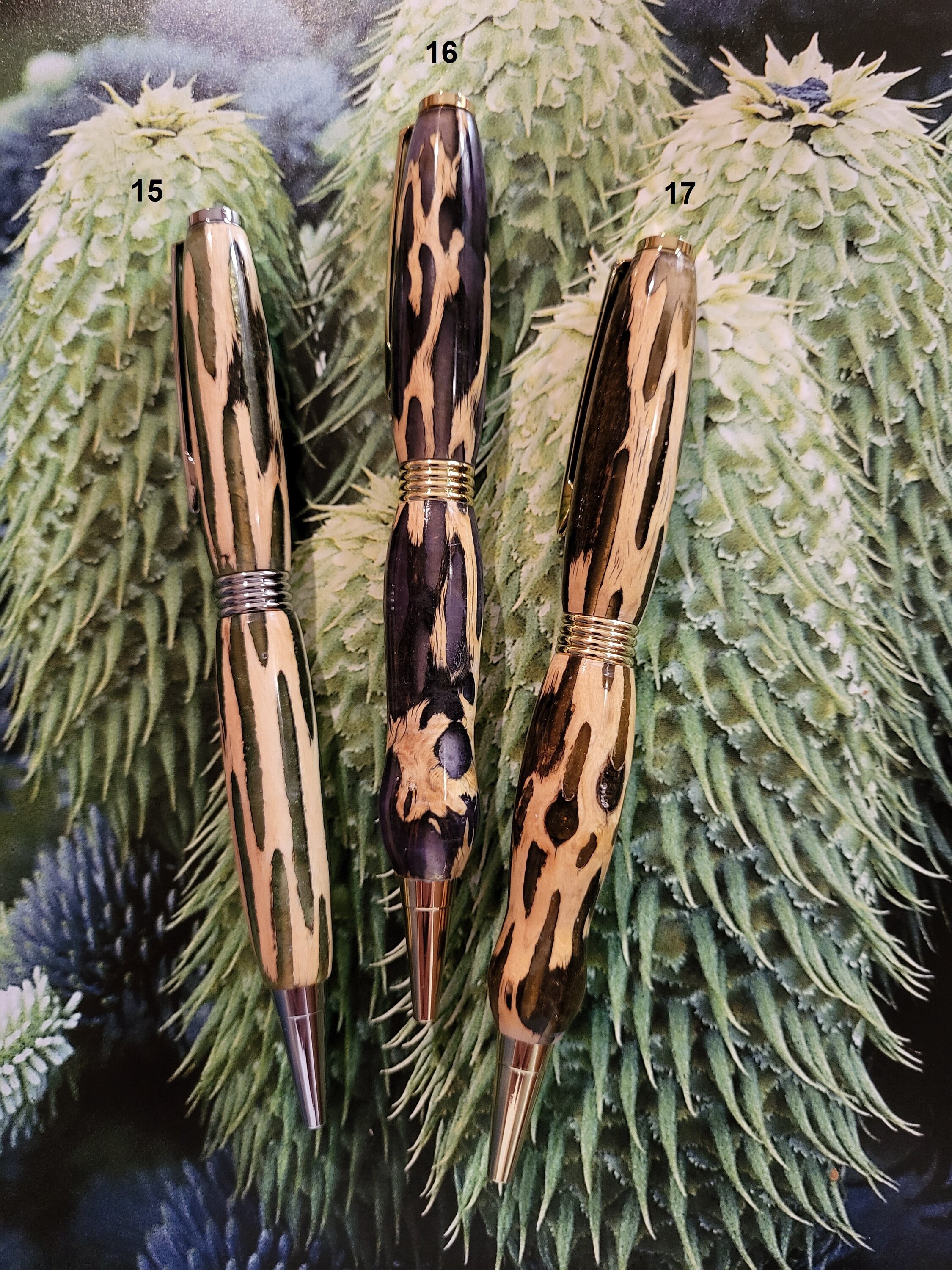 Handmade Epoxy Pens - Unique Twist Ballpoint Pen With Elements of ...