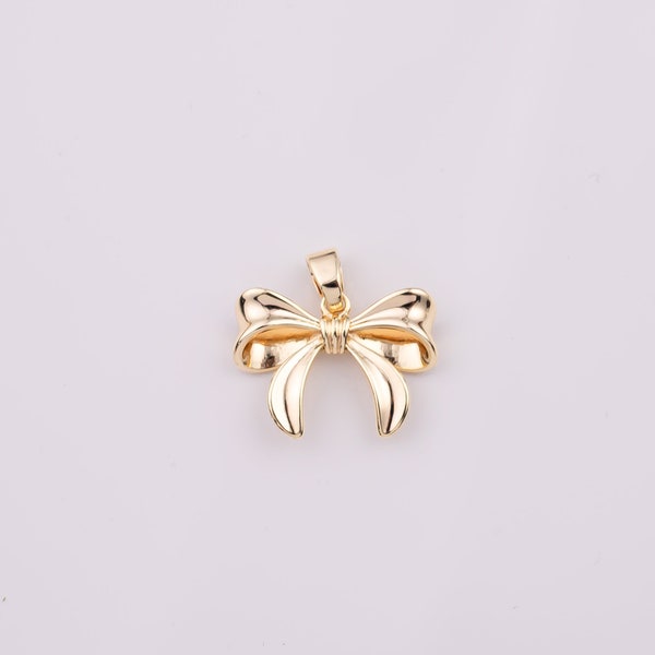 14k Gold Filled Bow Charms - Etsy