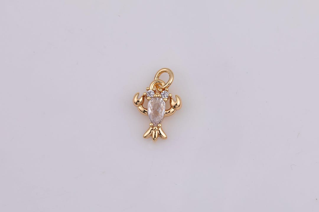 14k Gold Filled Lobster Crawfish Crayfish Charm 8x10mm Ocean Beach ...