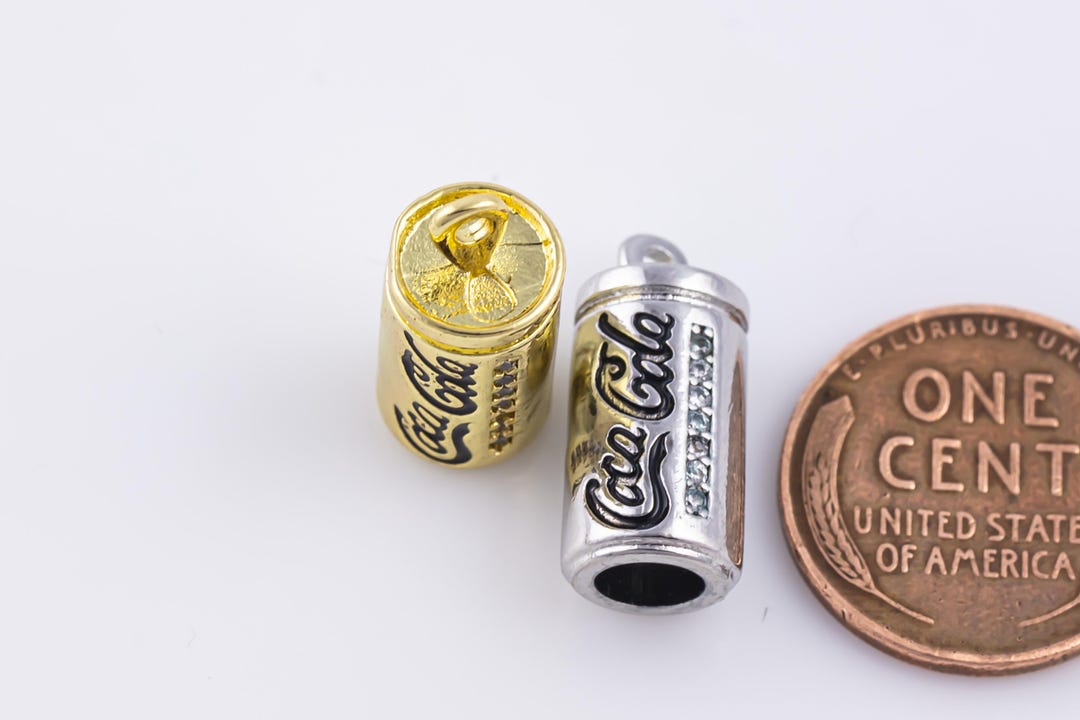 14k Gold Filled Coca Cola Cans Charm Gold Filled Silver Charms 1420 Gf ...