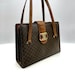 Celine Vintage Triomphe Monogram Shoulder Bag Leather Brown/gold - Etsy