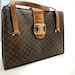 Celine Vintage Triomphe Monogram Shoulder Bag Leather Brown/gold - Etsy