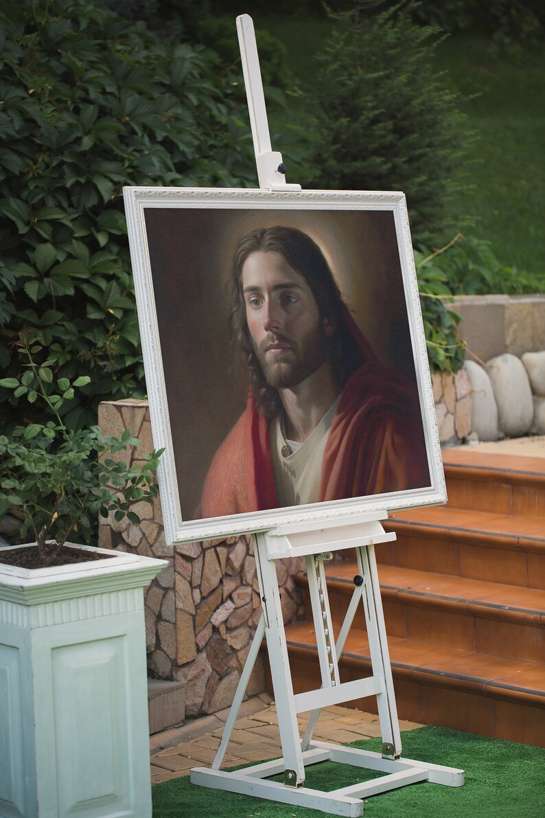 Redemption in Scarlet: Stunning Portrait of Jesus Christ, DIGITAL ...