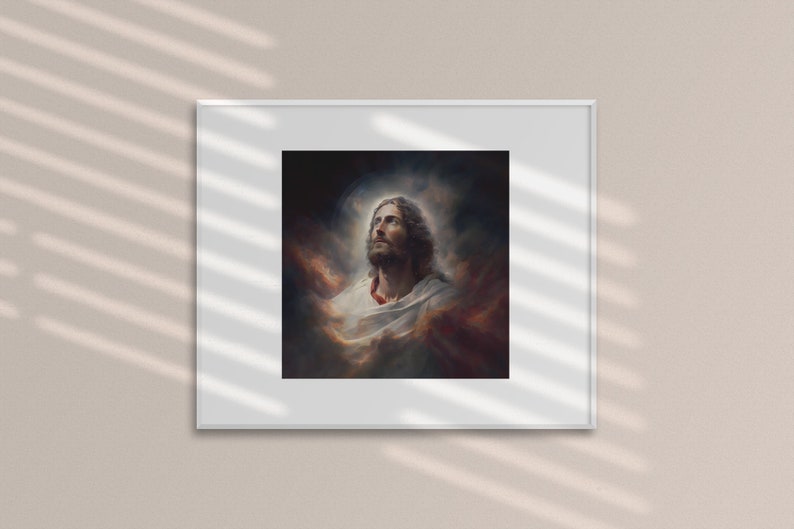Divine Cosmos: A Portrait of Jesus Christ Amidst the Cosmos, DIGITAL ...
