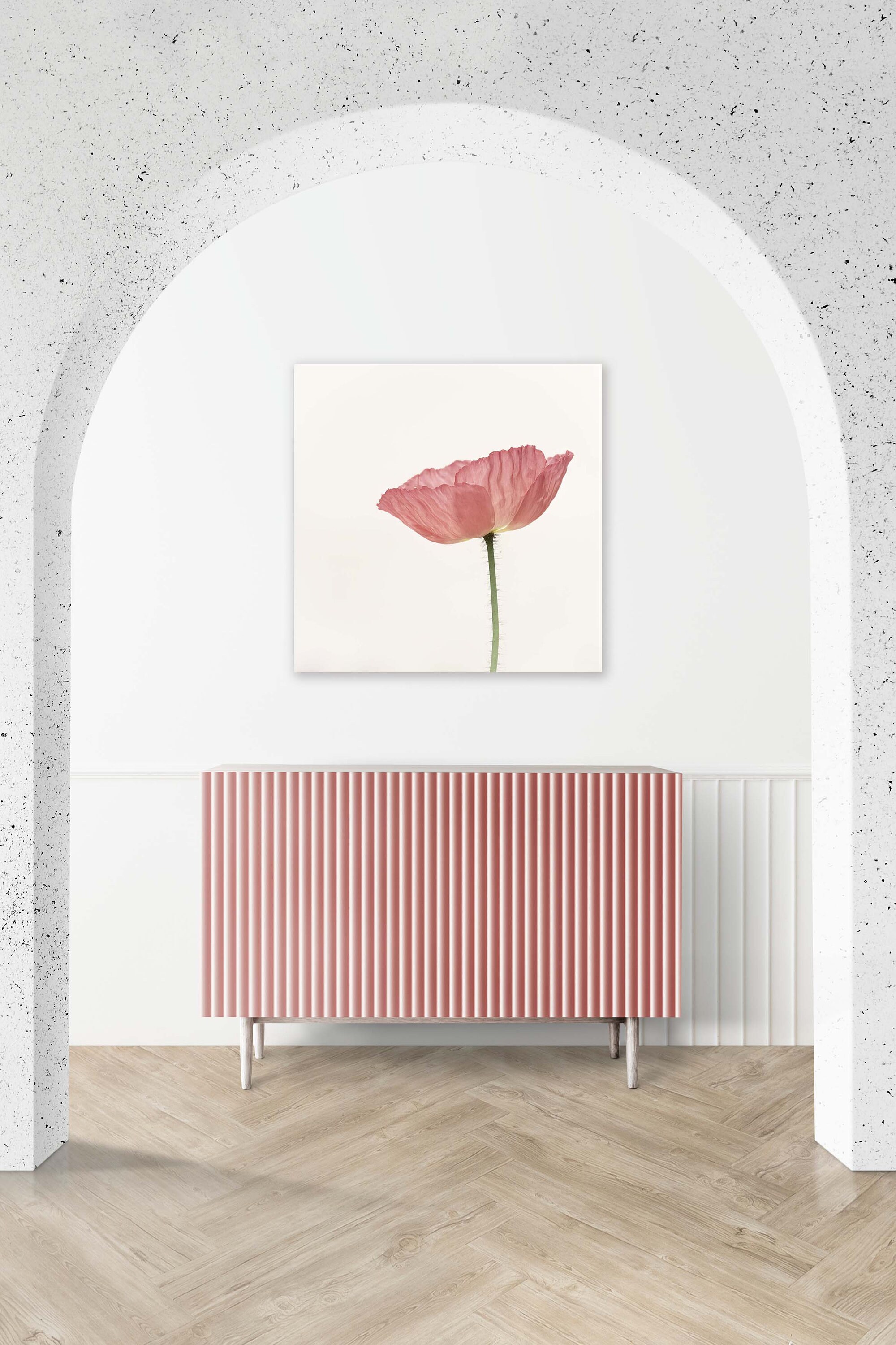 Pink Poppy Print, Pink Flower Print, Floral Wall Art, Square Photo ...