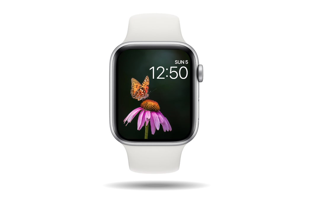 Butterfly Watch Wallpaper, Digital Download, Flower Watch Wallpaper ...