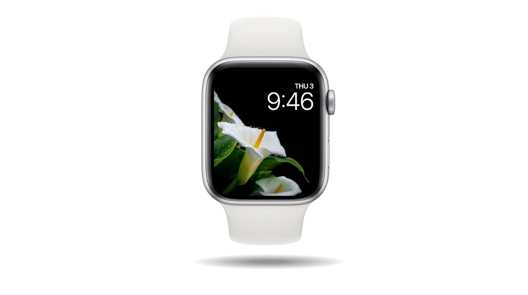 Calla Lily Watch Wallpaper, Digital Download, White Flower Watch ...