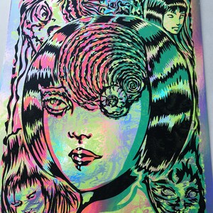 Japanese Horror Manga - Dark Art - Hand Made Screen Print - Etsy