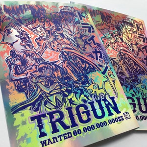 Trigun - Vash the Stampede - Hand Made Screen Print - Etsy