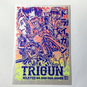 Trigun - Vash the Stampede - Hand Made Screen Print - Etsy