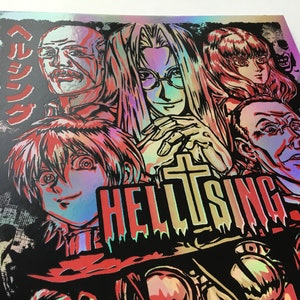 Hellsing - Hand Made Holographic Anime Screen Print - Etsy