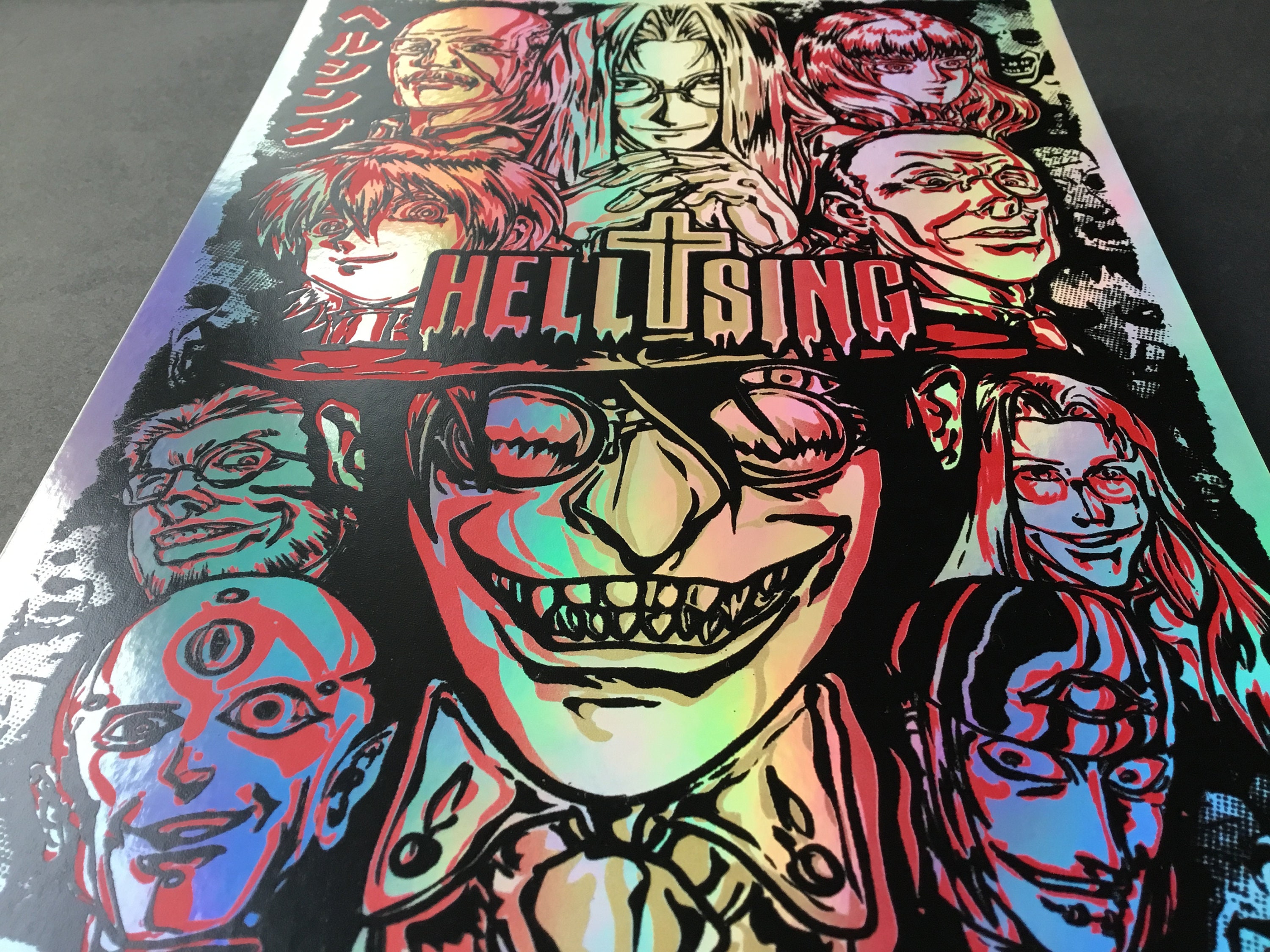 Hellsing Hand Made Holographic Anime Screen Print - Etsy