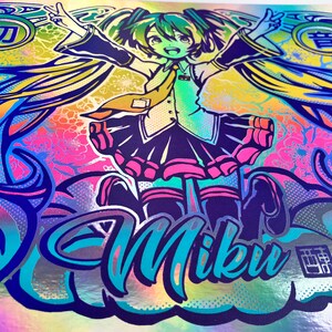 Vocaloid Hand Made Holographic Screen Print - Etsy