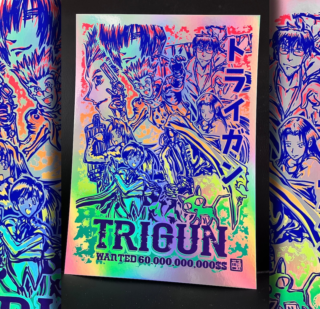 Trigun - Vash the Stampede - Hand Made Screen Print - Etsy