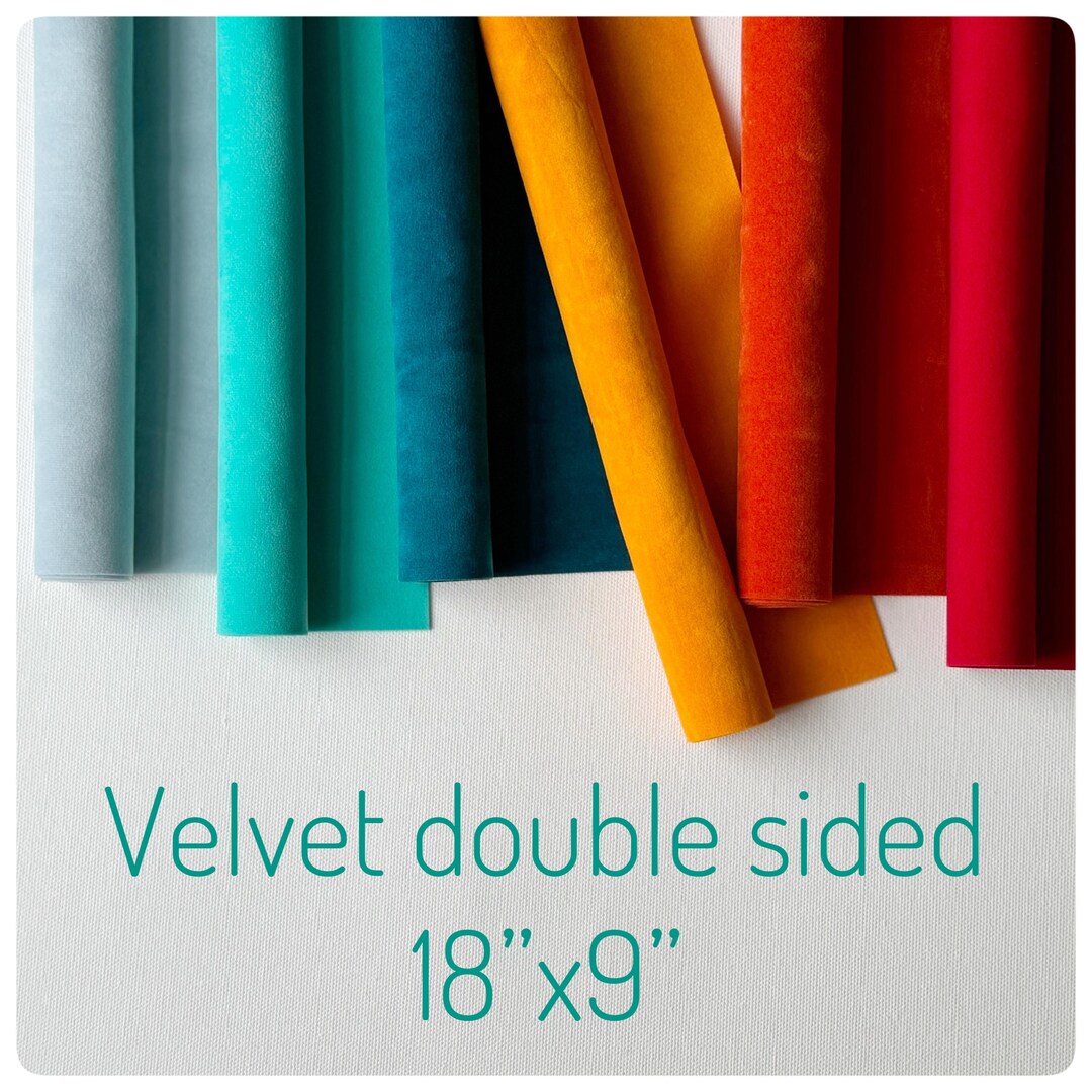 Velvet Fabric. Double Sided Solid Color Velvet. DIY Decoration Craft ...