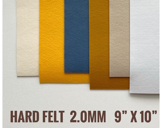 Full Collection Hard Felt. Craft Felt 1.2mm // (11"x9"). 38 Colors ...