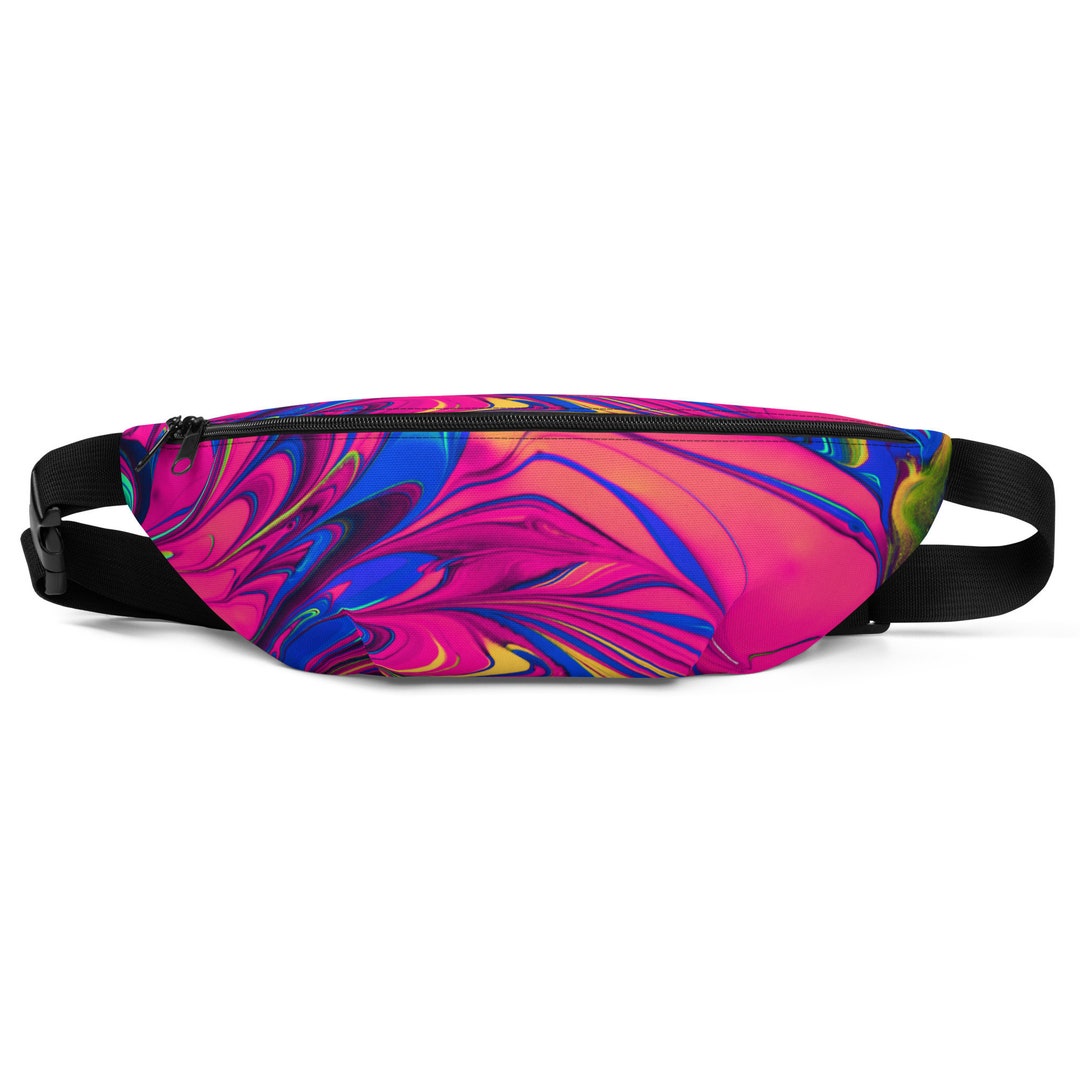 Colorful Rainbow Fanny Pack All Over Print Belt Bag, Waist Bag, Rave ...