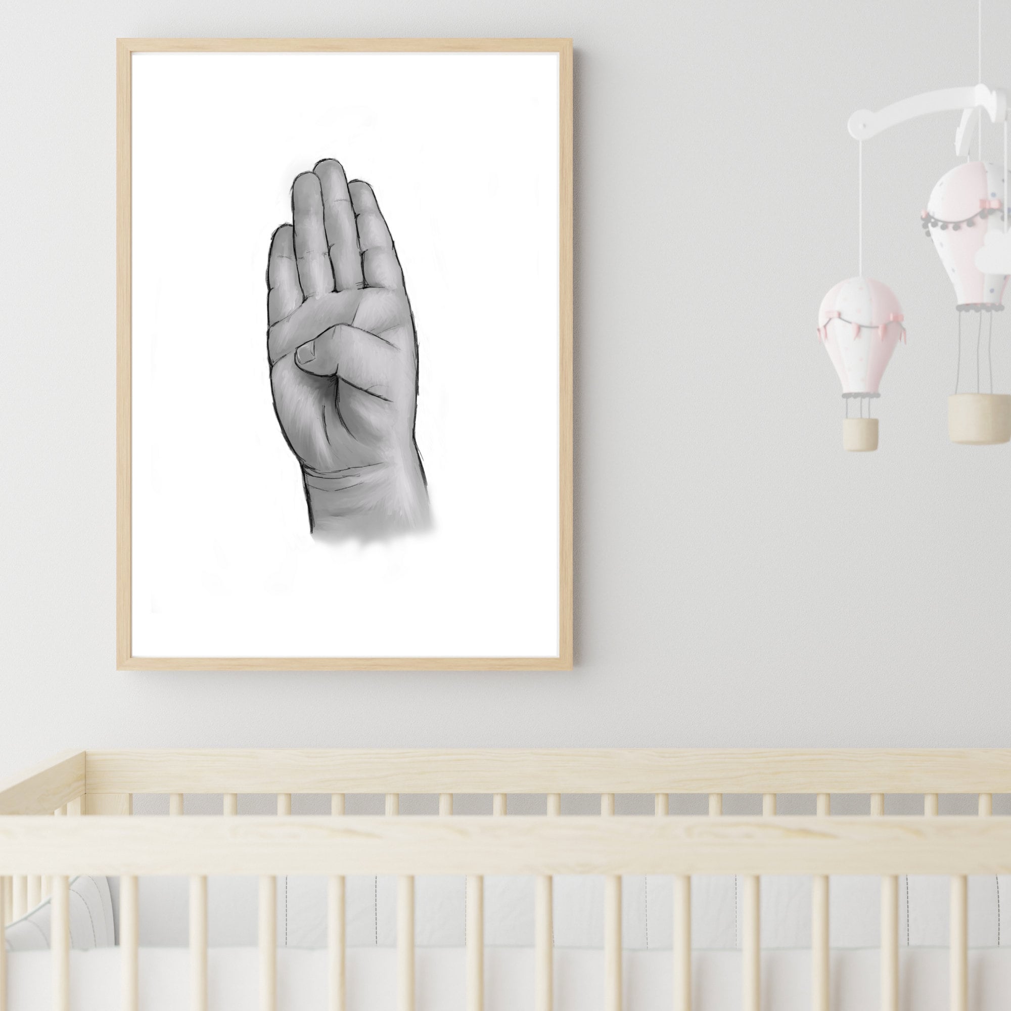 Letter B | ASL Sign Language B | Digital Print | Printable Wall Art ...