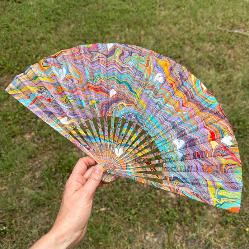 Hand Painted Fan - Etsy