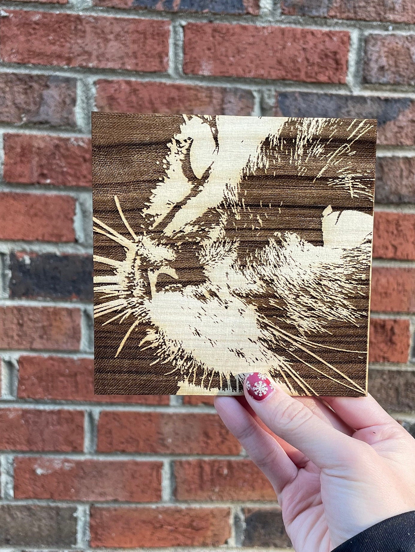 Custom Personalized Wood Engraved Photo - Etsy