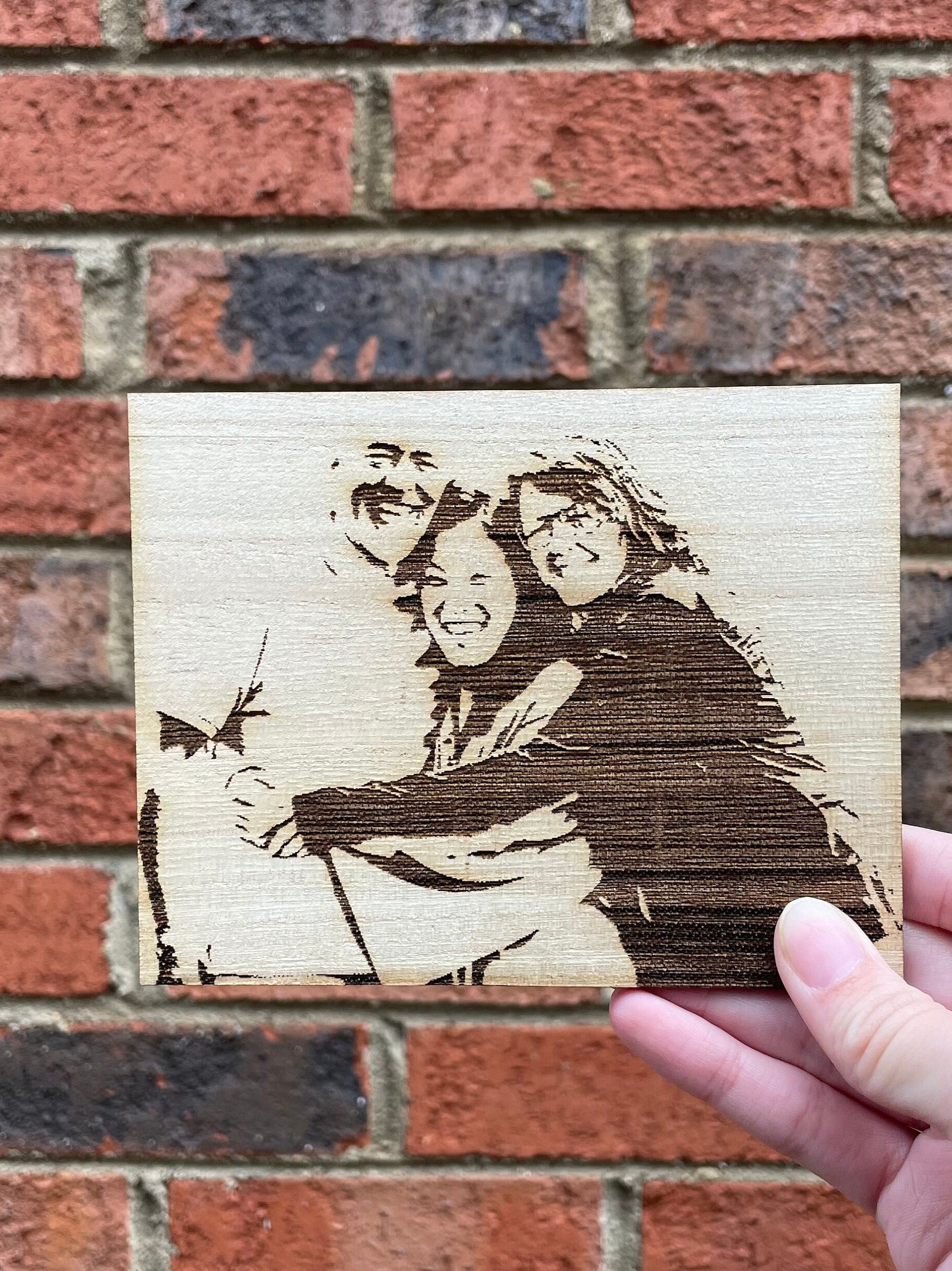 Custom Personalized Wood Engraved Photo - Etsy