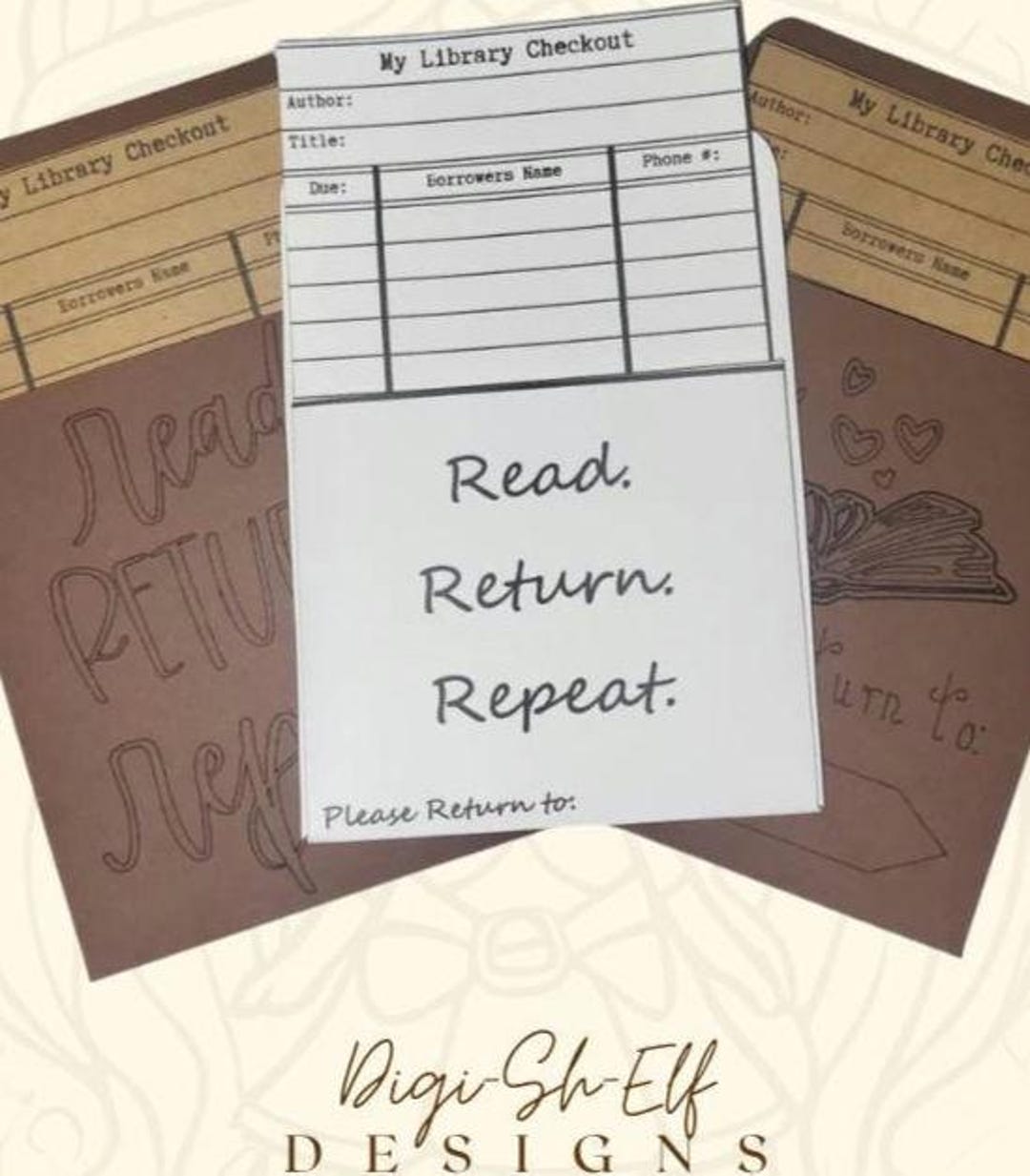 Personal Library Checkout Cards for Inside Cover of Personal Library ...