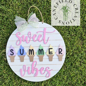 Sweet Summer Ice-cream Door Hanger - Etsy