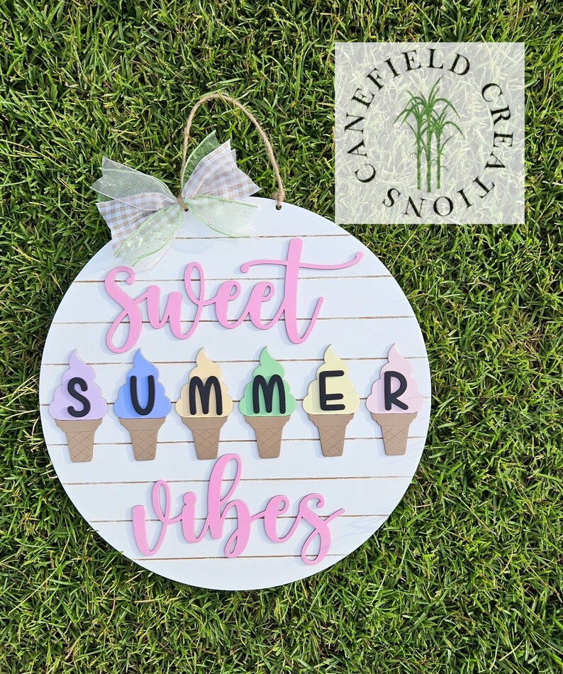 Sweet Summer Ice-cream Door Hanger - Etsy