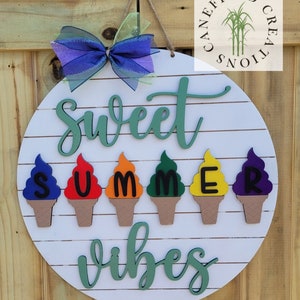 Sweet Summer Ice-cream Door Hanger - Etsy