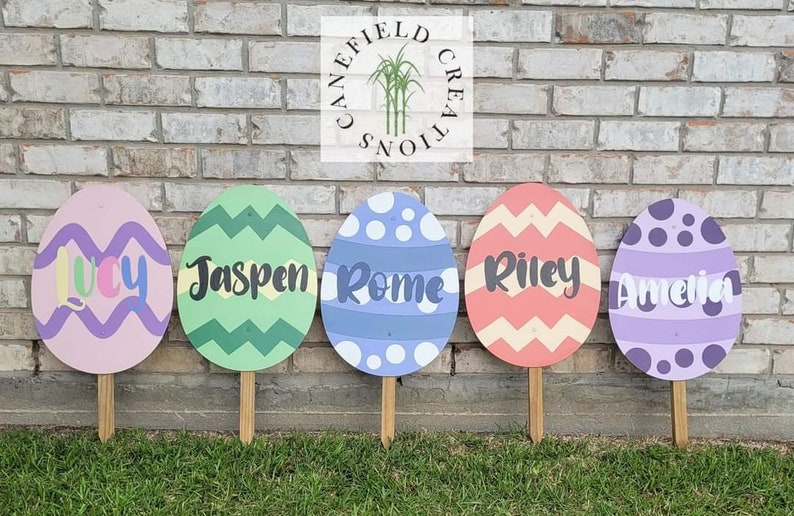 Easter Egg Yard Signs - Etsy Easter Egg Yard Signs - Etsy