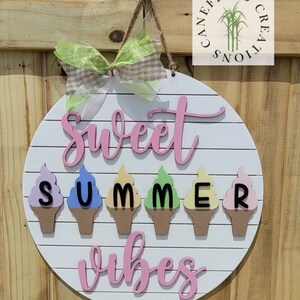 Sweet Summer Ice-cream Door Hanger - Etsy