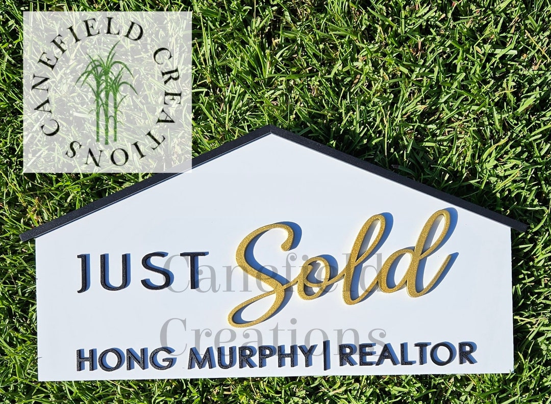 Personalized House SOLD Sign, Realtor Sign - Etsy