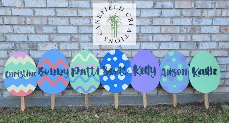 Easter Egg Yard Signs - Etsy Easter Egg Yard Signs - Etsy